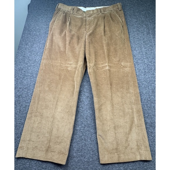 Orvis | Pants | Orvis Corduroy Pleated Pants Mens 4x29 Brown Baggy Fit ...